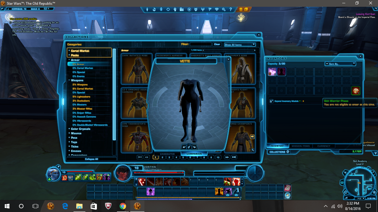 Problem with preview window - Bug Reports - SWTOR | Forums